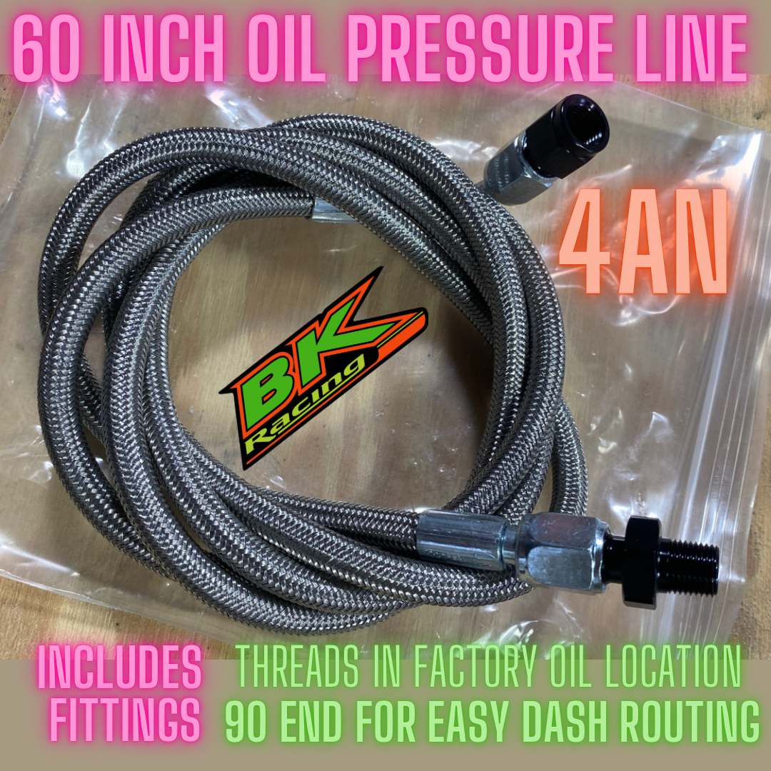 Oil pressure line kit with fittings | BK Racing Inc.